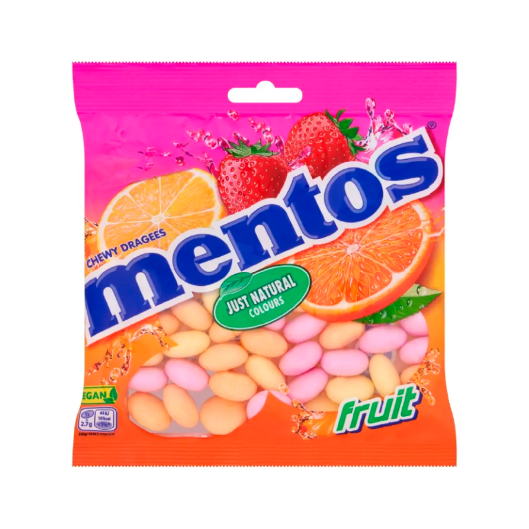 Mastibles MENTOS Sabor Fruta 2,7g - K 21 Market - Snacks y Bebidas ...